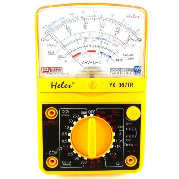 Jual Multimeter Avometer analog Multitester kabel tester heles YX-367TR ...