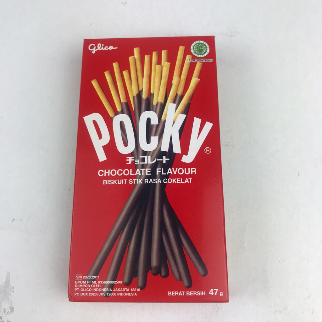 Jual POCKY CHOCOLATE FLAVOUR/BISKUIT STIK RASA COKLAT 47g | Shopee ...