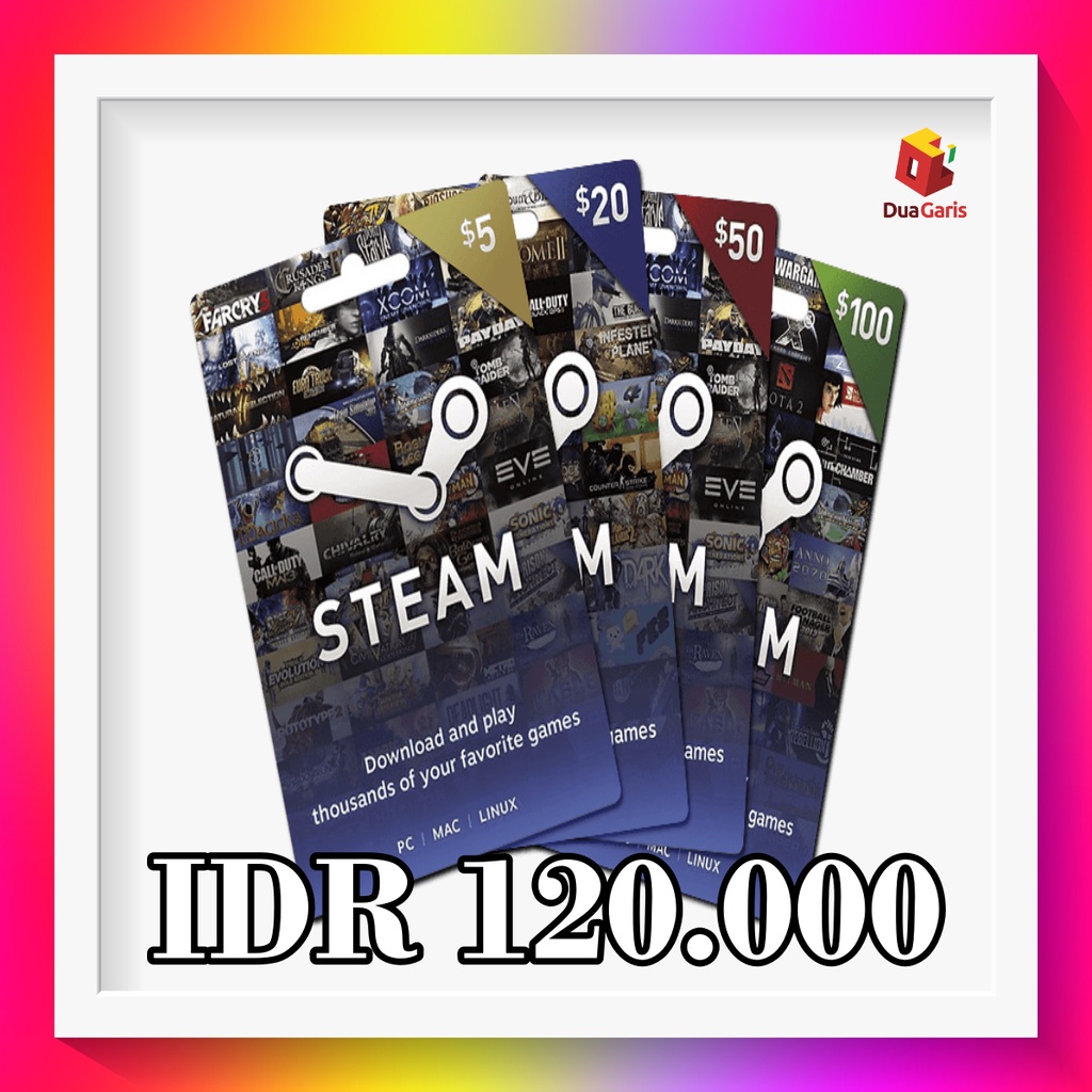 Jual Steam Wallet IDR 120000 | Shopee Indonesia