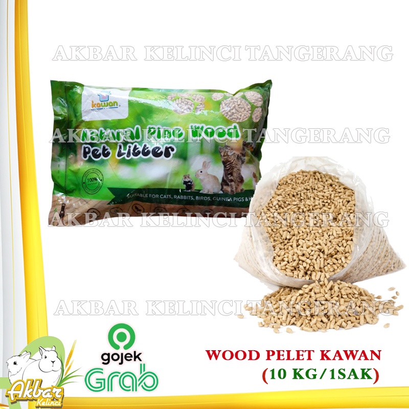 Jual Wood Pelet Kawan Natural Wood Pine 10kg Cat Litter - pasir kayu ...