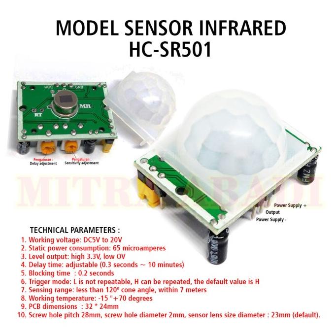 Jual Modul Sensor Gerak Infrared PIR HC-SR501 Arduino Indonesia|Shopee ...