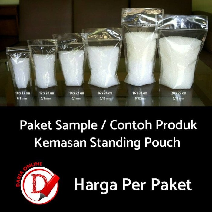 Jual Kemasan Standing Pouch SAMPLE Semua Ukuran | Shopee Indonesia