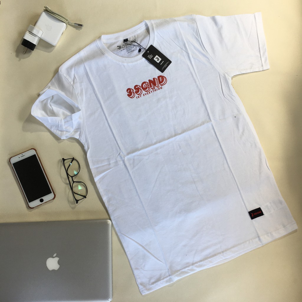 KAOS 3SECOND / THREESECOND DISTRO PRIA COTTON COMBED 30S 7 | Shopee ...