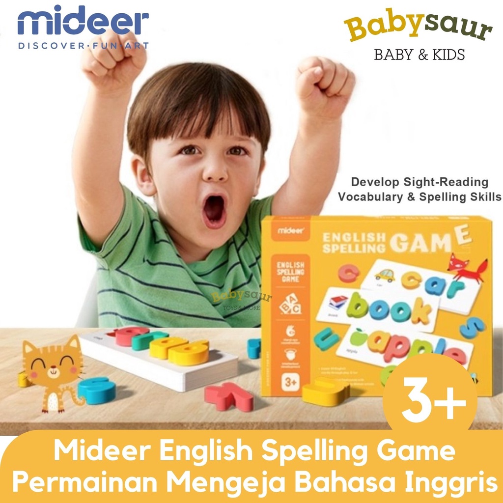 Jual Mideer English Spelling Game Flash Card Mainan Edukasi Belajar ...