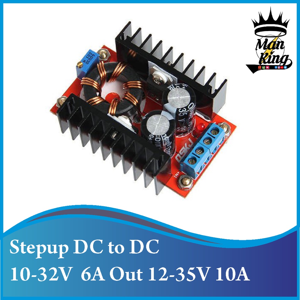 Jual Modul step up 150W voltase converter dc to dc 10-32v to 12v-35 ...