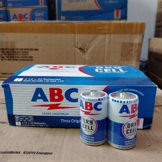 Jual Baterai Battery Batere ABC Biru Tipe D Besar R20 isi 24 buah ...