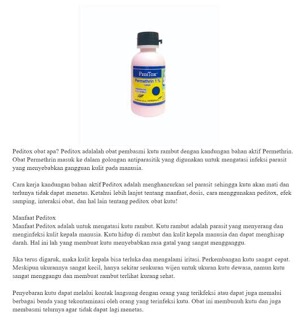 Jual PediTox Obat Kutu Rambut | Shopee Indonesia