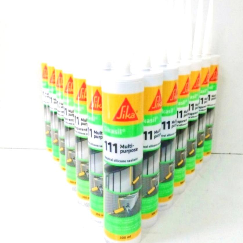 Jual Lem Silicone Sikasil 111 Neutral Silicone Sealant Food Grade 300Ml - Grey | Shopee Indonesia