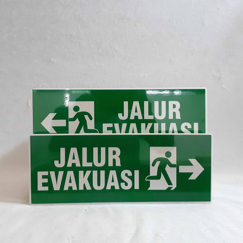 Jual Akrilik Jalur Evakuasi, Akrilik Sign Evakuasi, Rambu Jalur ...