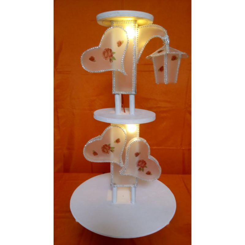 Jual Terbaru!! Dudukan kue bahan fiber susun 3/Rangka kue/stand hias ...