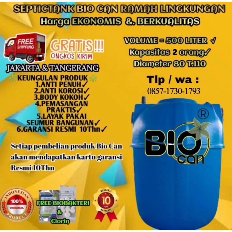 Jual septic tank bio , biotech , biofil, biotank , biotaff 500L ...