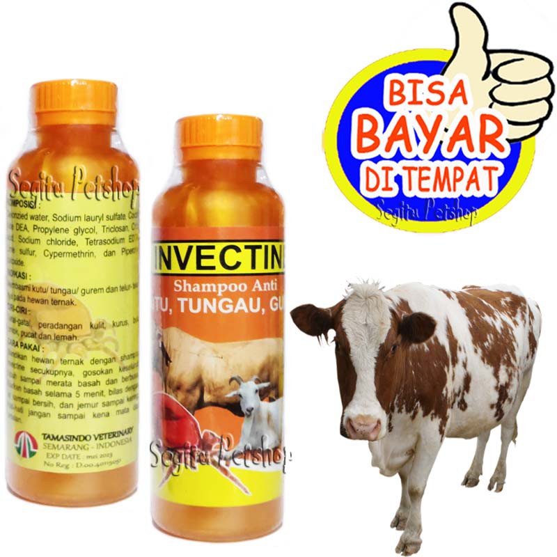 Jual SAMPO BASMI KUTU SAPI KAMBING SHAMPO ANTI TICK AND FLEA INVECTINE ...