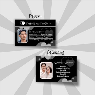 Jual Id card kartu anggota kartu tanda pacaran kartu tanda komitmen ...