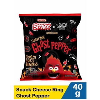 Jual Smax Snack Cheese Ring Ghost Pepper 40G | Shopee Indonesia