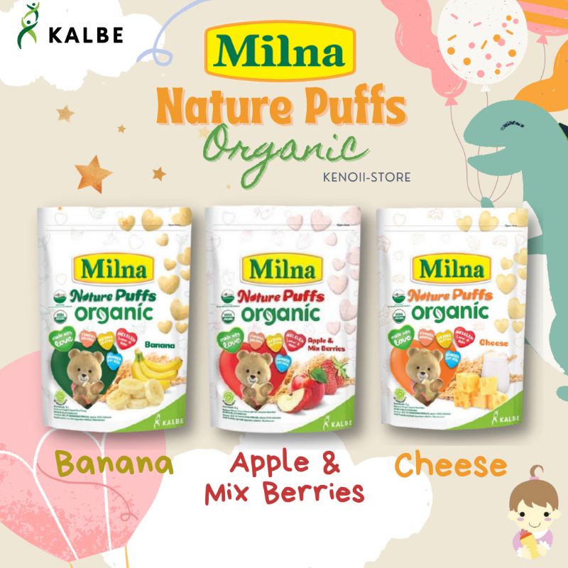 Jual Milna Puffs Milna puff Organik / Organic keju (cheese) & mix ...