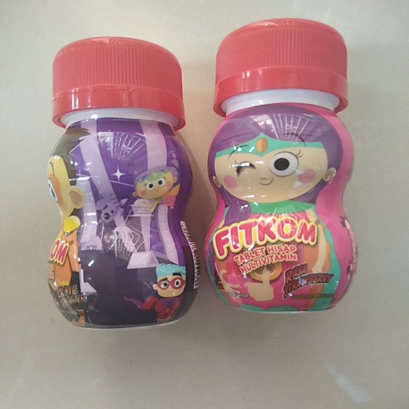 Jual Fitkom tablet hisap multivitamin untuk anak per botol isi 21 ...
