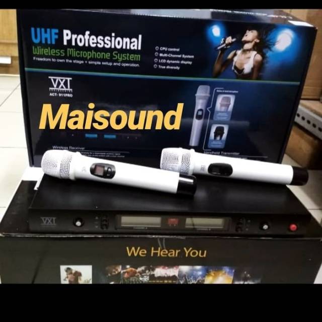 Jual MIC WIRELESS VXT ACT 911PRO MICROPHONE VXT ACT 911 PRO HANDHELD ...