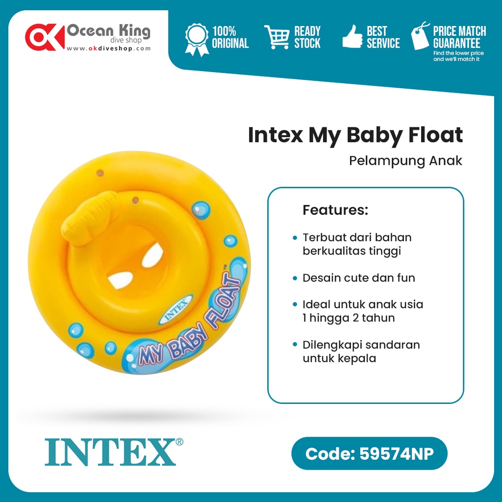 Jual PELAMPUNG INTEX MY BABY FLOAT - PELAMPUNG ANAK | Shopee Indonesia