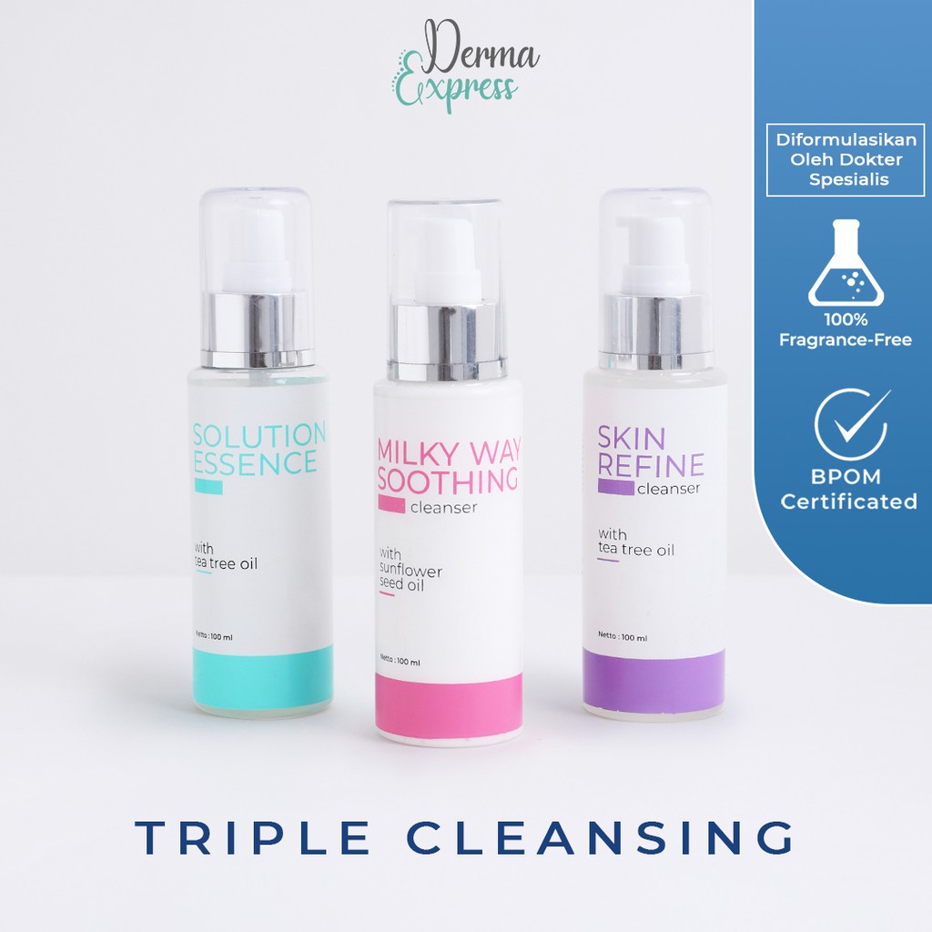 Derma Express Triple Cleansing BPOM | Shopee Indonesia