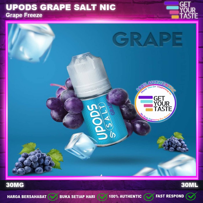 Jual Liquid Upods Salt Grape Salt Nic 30ML by Upod - Saltnic | Shopee ...