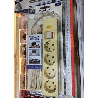 Jual Extension wire terminal colokan listrik socket 4 way - visalux ...