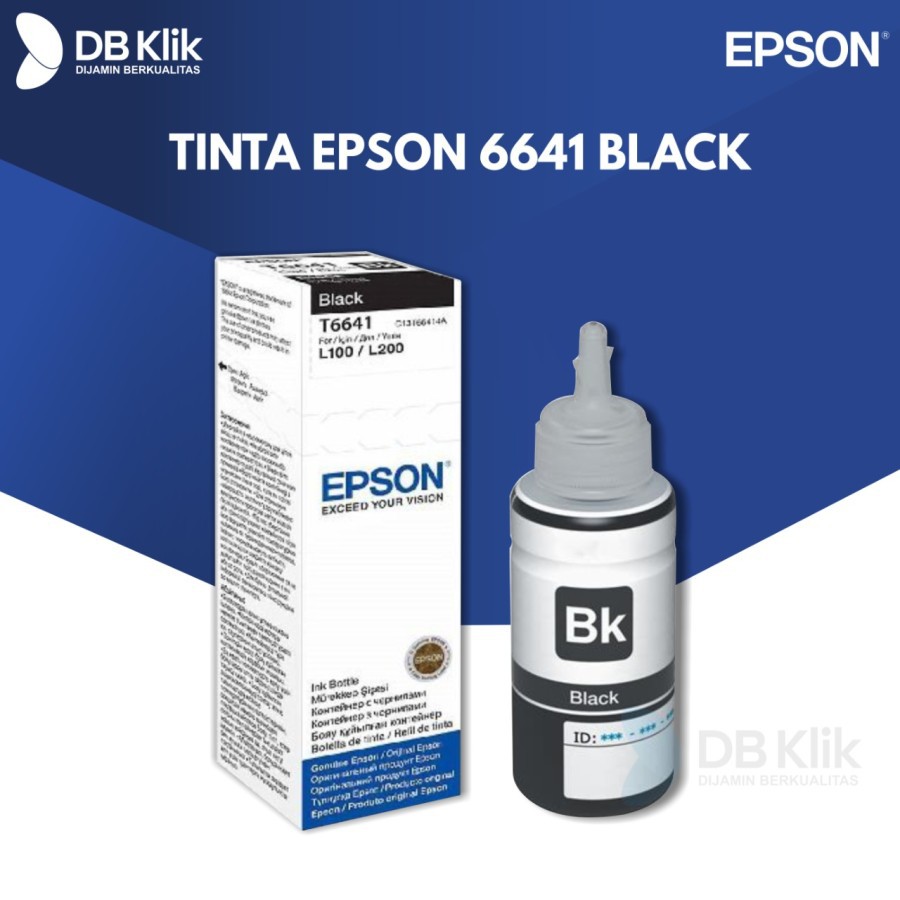 Jual Tinta Epson 6641 Black "Original" | Shopee Indonesia