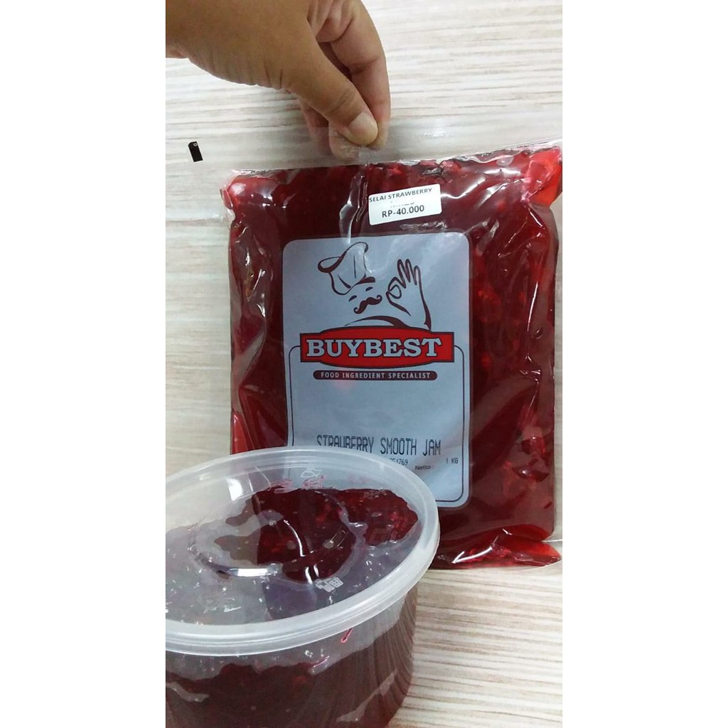 Jual REPACK SELAI MARIZA FOOD KEMASAN 500 GR / SELAI STRAWBERRY ...