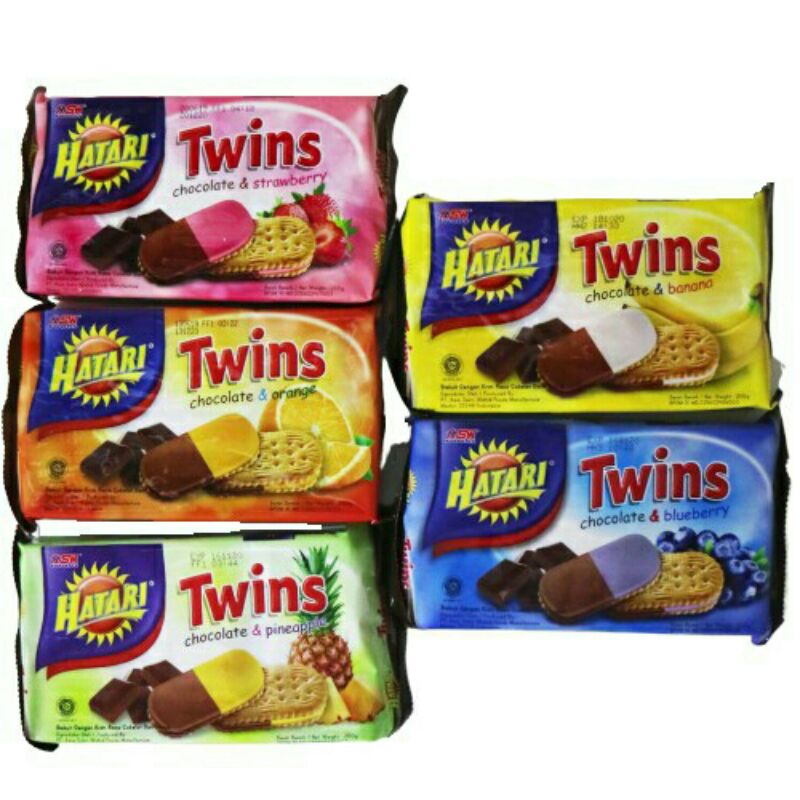 Jual ROTI DUA RASA HATARI TWINS ASW 200GR BANANA STROBERI BLUEBERRY ...