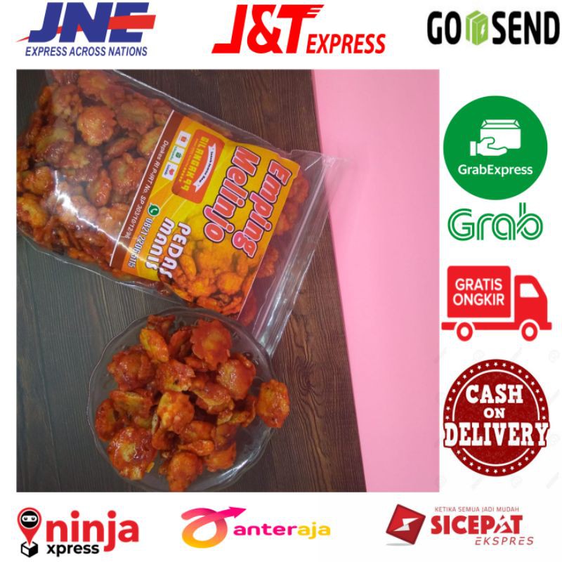 emping melinjo balado 250 gr/emping melinjo pedas manis/emping balado ...