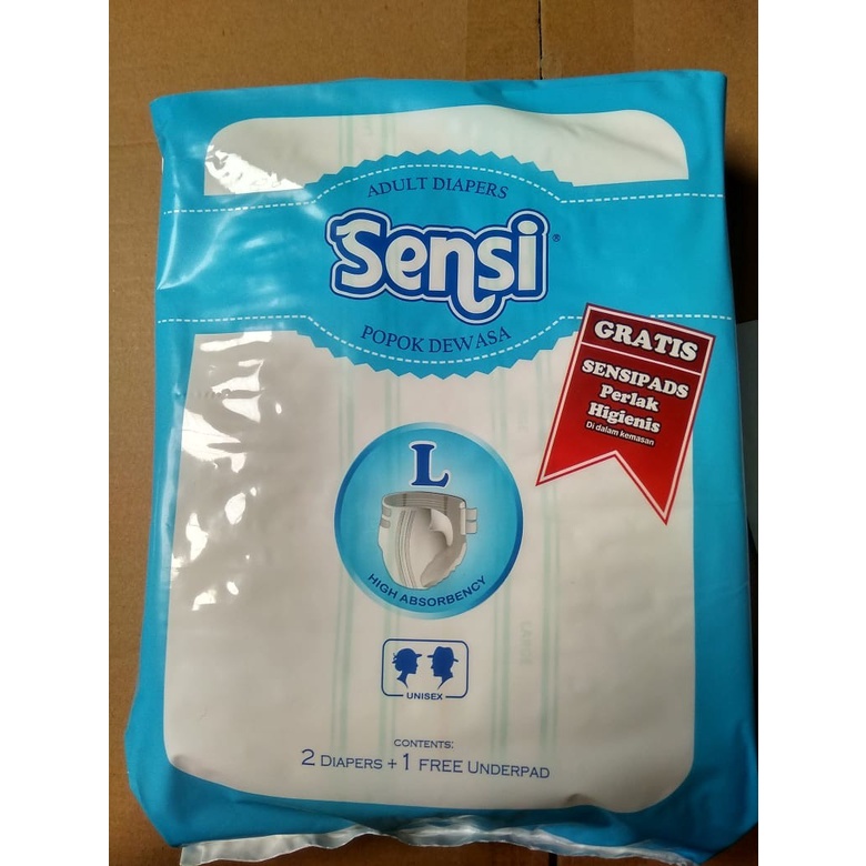 Jual SENSI ADULT DIAPER L2 POPOK DEWASA PEREKAT | Shopee Indonesia