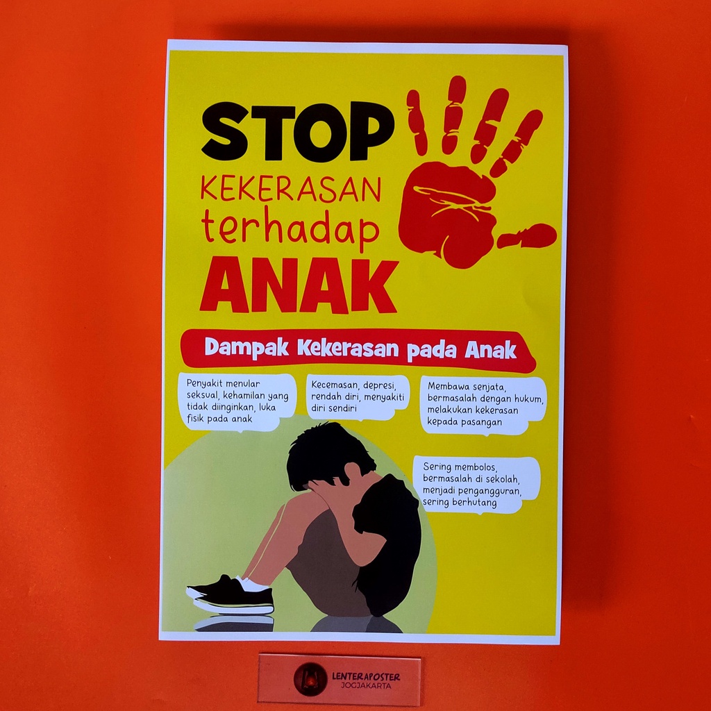 Jual Poster Edukasi Stop Kekerasan Terhadap Anak Poster Dampak