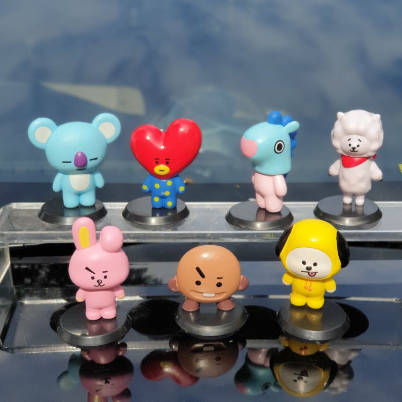 Jual Action Figure bt21 kpop bts kpop army bangtan figure set topper cake | Shopee Indonesia