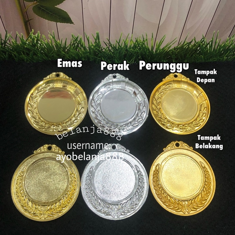 Jual Medali Kejuaraan Murah Warna Emas Perak Perunggu Bahan Plastik A