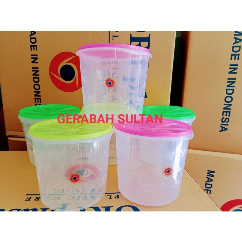 Jual SEALWARE BULAT TEMPAT PEYEK TOPLES 5 LITER TEBAL TOPLES PLASTIK tinggi 20 cm diameter 20 cm ...