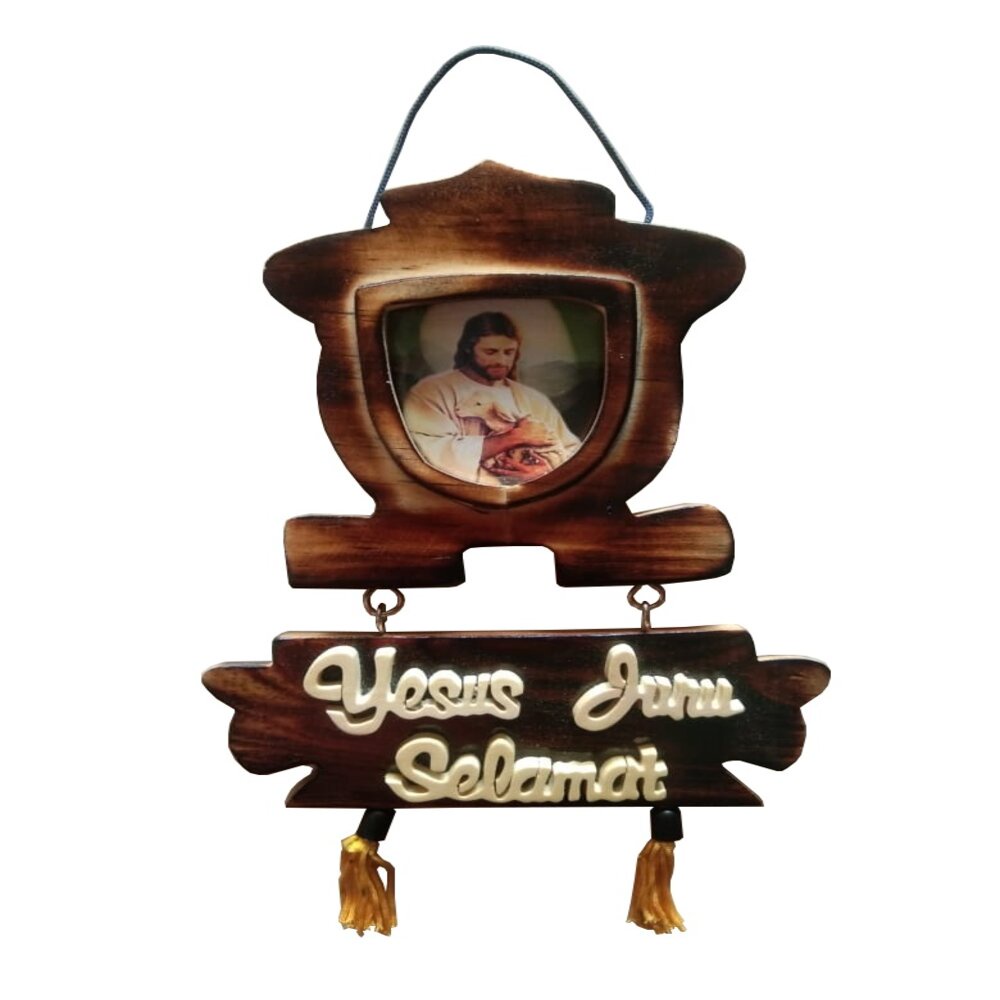 Jual Hiasan Dinding Frame Foto Yesus Juru Selamat BS | Shopee Indonesia
