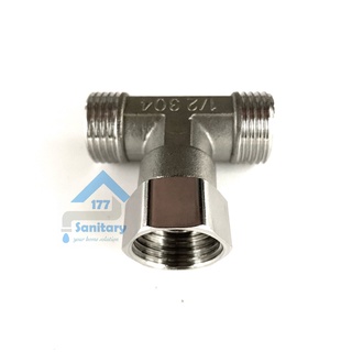 Jual Nepel T Ring putar Stainless 304 TS18- naple tee shower kran 1/2 inch fitting mur sambungan ...