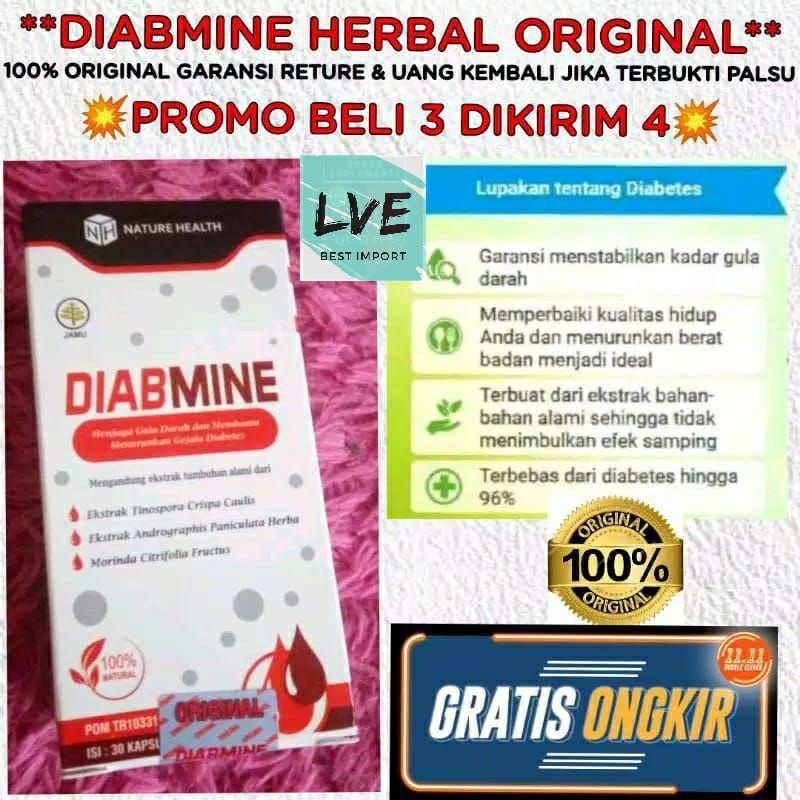 Jual Diabmine - Obat Diabetes Membantu Mengptimalkan Endokrin - Menjaga ...