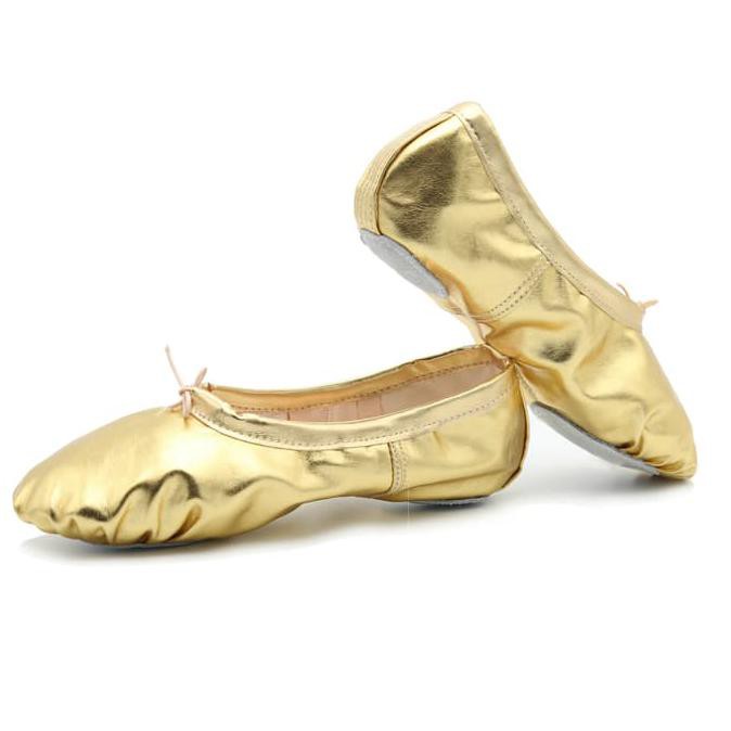 Sepatu tari perut sepatu balet sepatu belly dance sepatu gold silver ...