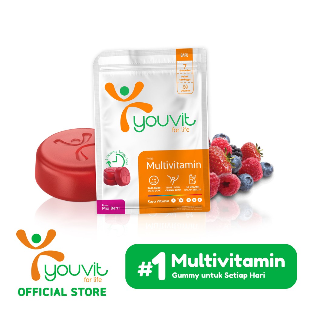 Jual YOUVIT MULTIVITAMIN 30 Butir dan 7 Butir Untuk Dewasa | Shopee ...