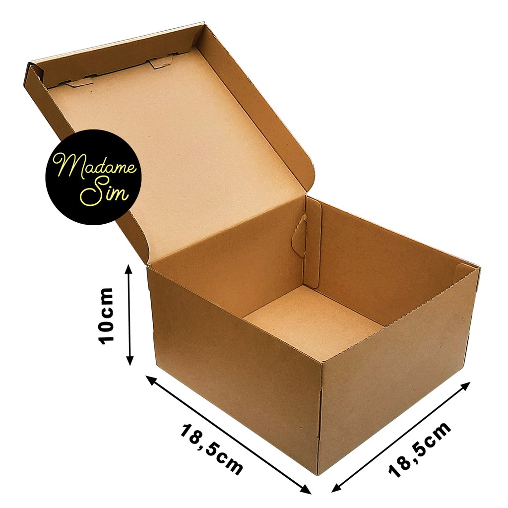 Jual KOTAK KUE - CAKE BOX 18x18x10 (ISI : 10 PCS) | Shopee Indonesia