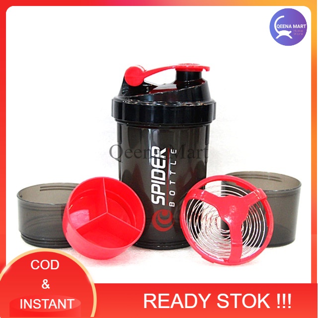 Jual Botol Minum Whey Protein GYM Shaker 3 Part 500ml | Shopee Indonesia