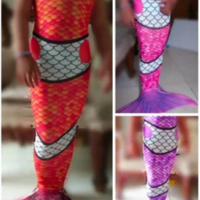 Baju mermaid nemo/kostum ariel | Shopee Indonesia