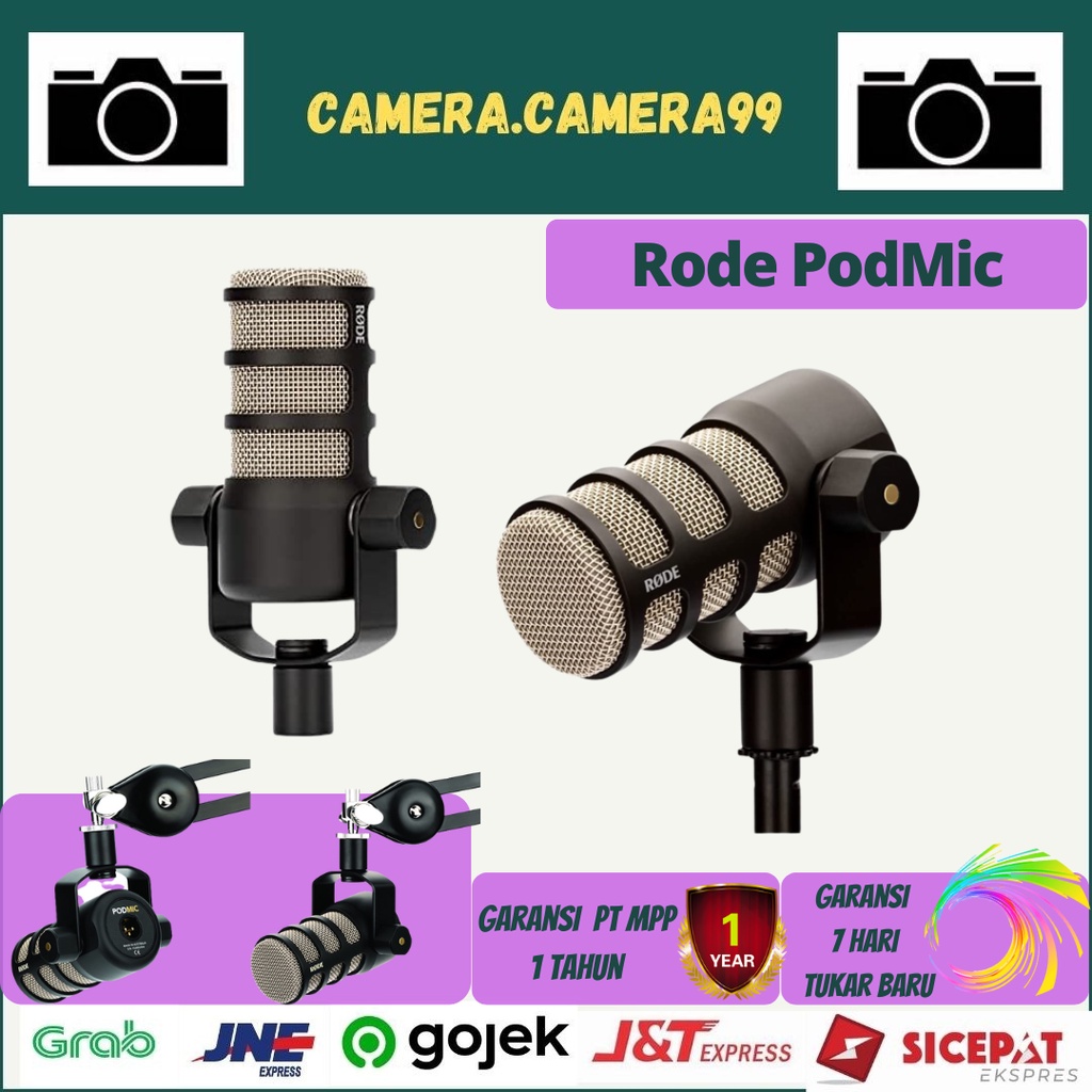 Jual Rode PodMic Dynamic Podcasting Microphone | Shopee Indonesia