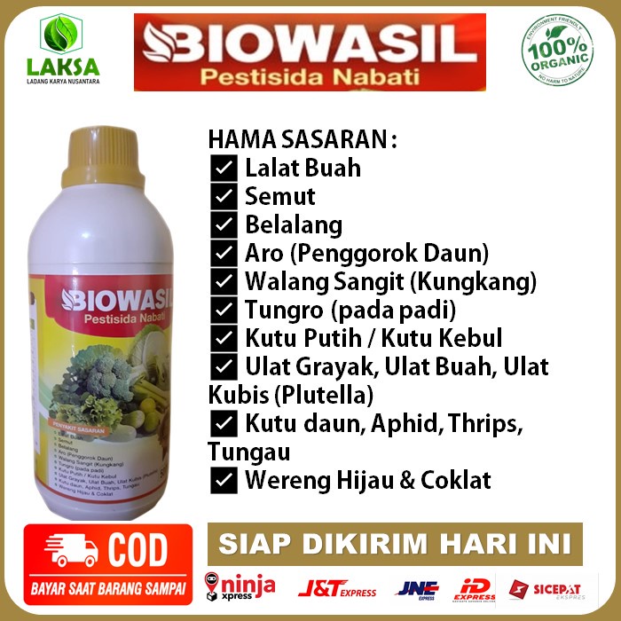 Jual Pestisida BIOWASIL 500 ML Obat Semprot Mengatasi Hama Lalat Buah, Semut, Belalang, Aro ...