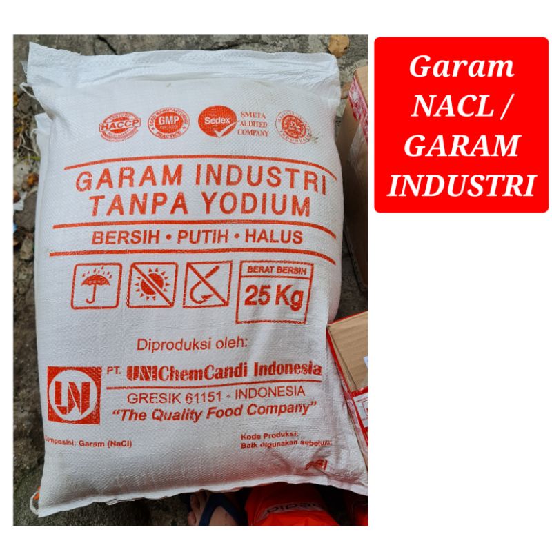 Jual Nacl 1 kg / Garam Industri / Garam NACL /Natrium Chloride / Garam ...