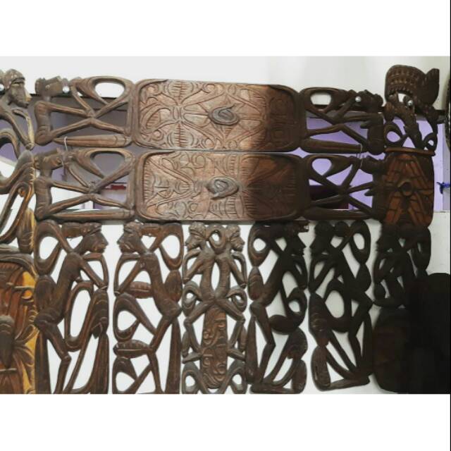 Jual Seni ukir papua asli asmat/patung papua/oleh2 papua | Shopee Indonesia