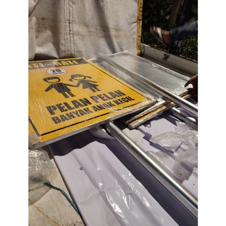 Jual PAPAN RAMBU CUSTOM DESAIN PELAN PELAN BANYAK ANAK KECIL + TIANG ...