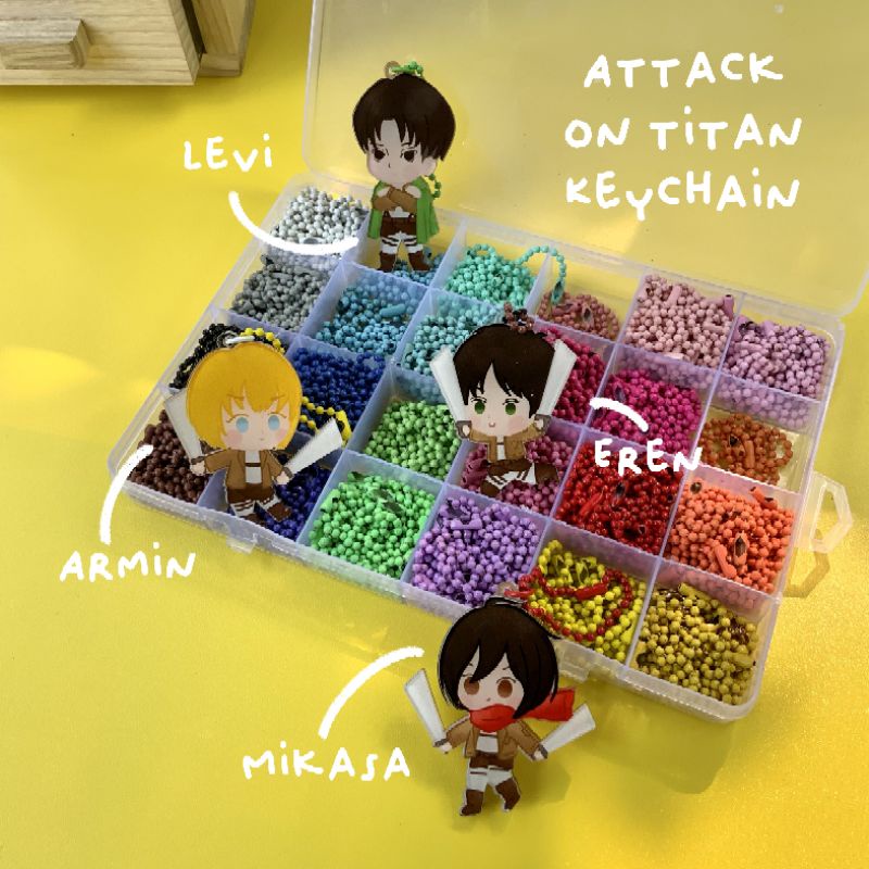 Jual Keychain Attack On Titan / aot anime | Shopee Indonesia