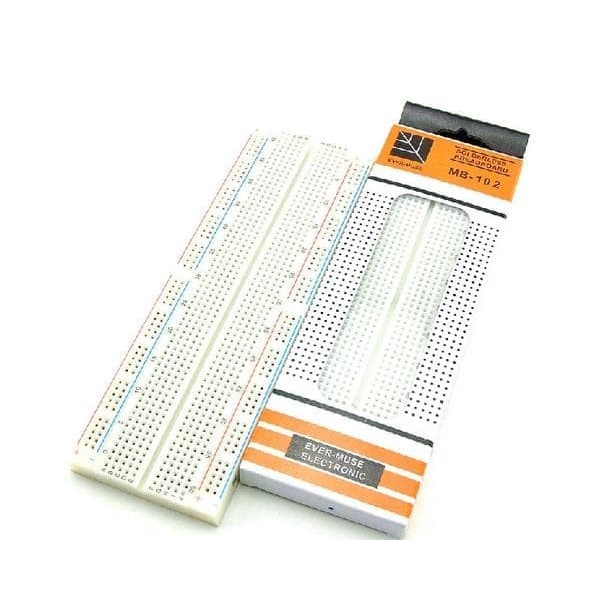 Jual Breadboard MB-102 830 Lubang Solderless Raspberry Pi Arduino ...