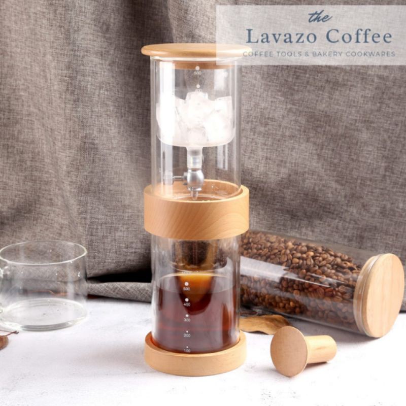 Cold Brew Slow Drip Ice Coffee Maker | DUTCH Drip Tower Double Wall ...